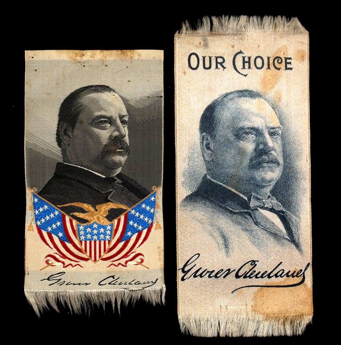 Grover Cleveland 1892 Silk & Satin Campaign Ribbons