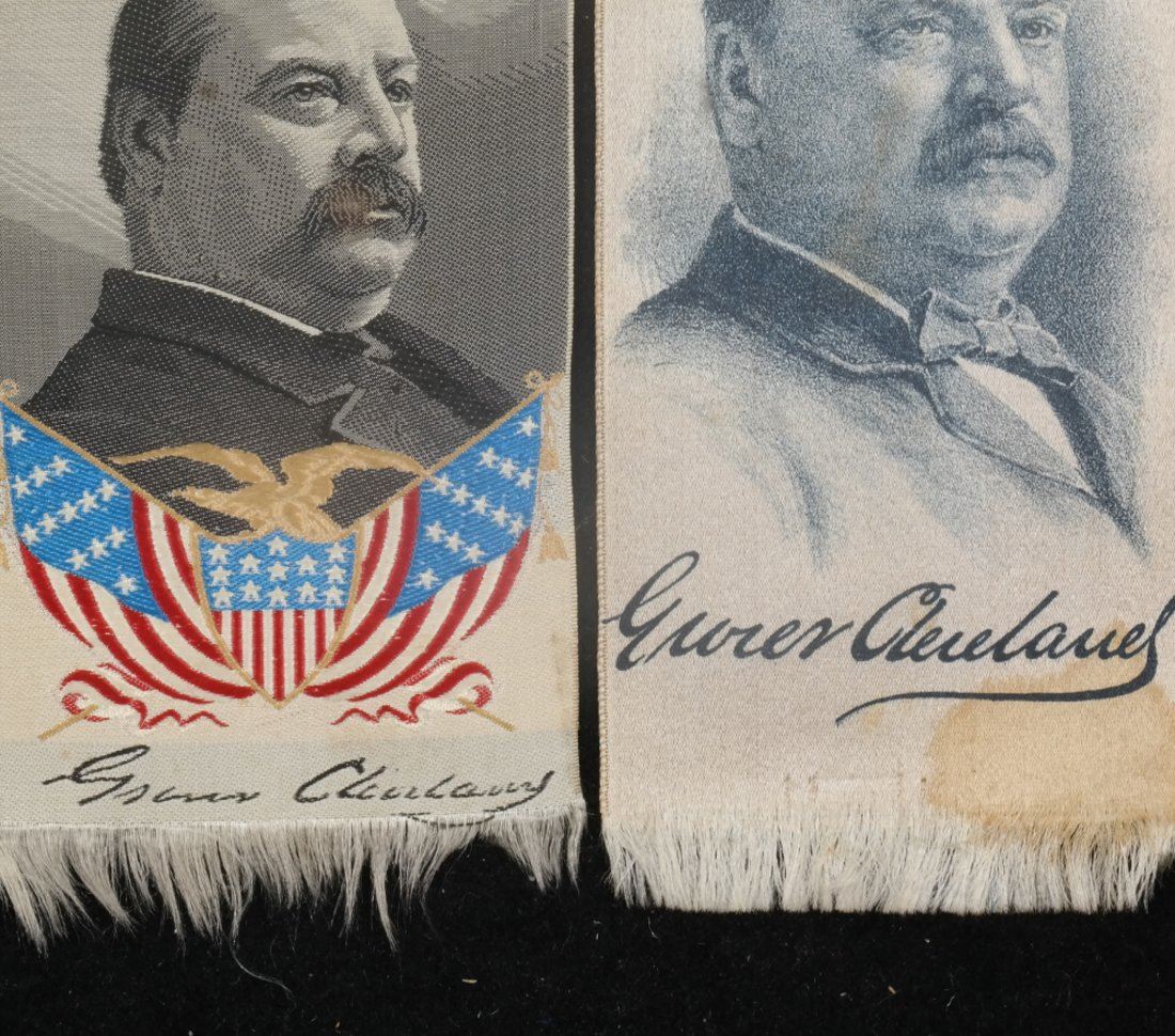 Grover Cleveland 1892 Silk & Satin Campaign Ribbons