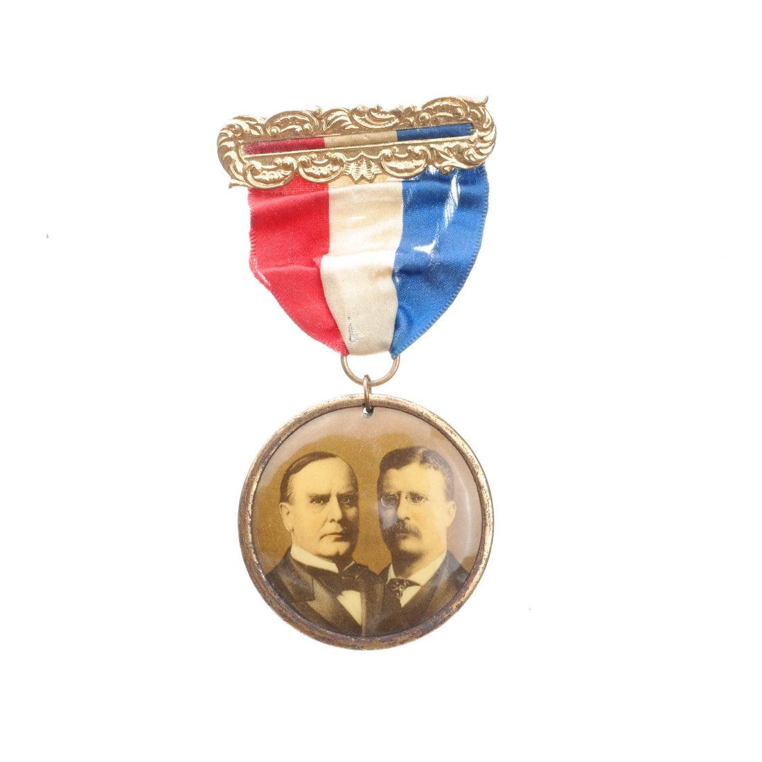 Wm. McKinley & T. Roosevelt 1900 Campaign Jugate Badge