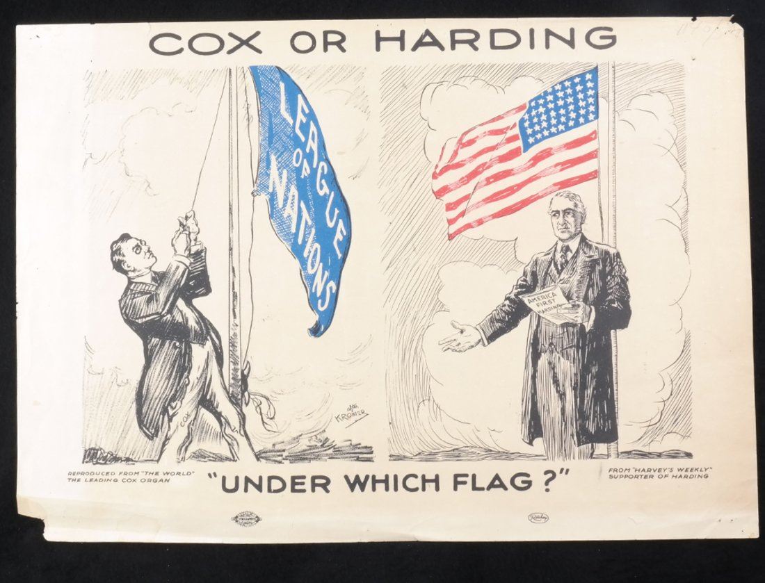 Cox & Harding 1920 Political Cartoon