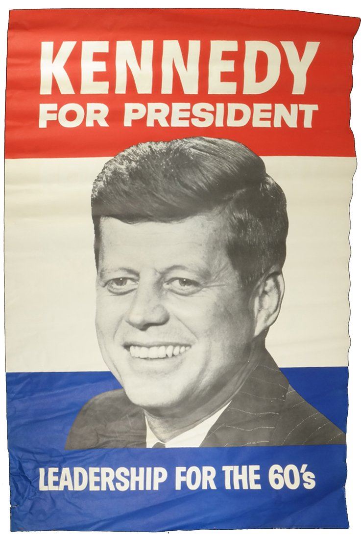 John F. Kennedy Large 1960 Campaign Poster