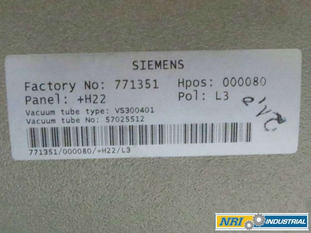 SIEMENS 8DA10 3AH49 GAS INSULATED 38KV-AC MEDIUM VOLTAGE SWITCHGEAR