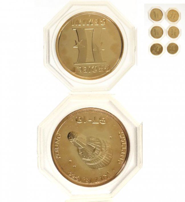 Six U.S. C.1962 Project Mercury Medals