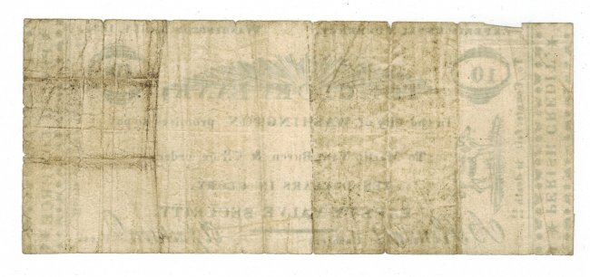 The Glory Bank 1834 $10 Satirical Note