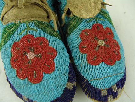 Cree Beaded Moccasins