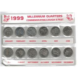 1999 Canada Millennium Quarter Coin Collection