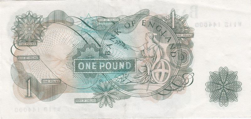 3 UK - Great Britain - 1960's / 70's Bank Notes - 10 Shilling & 2 Pounds
