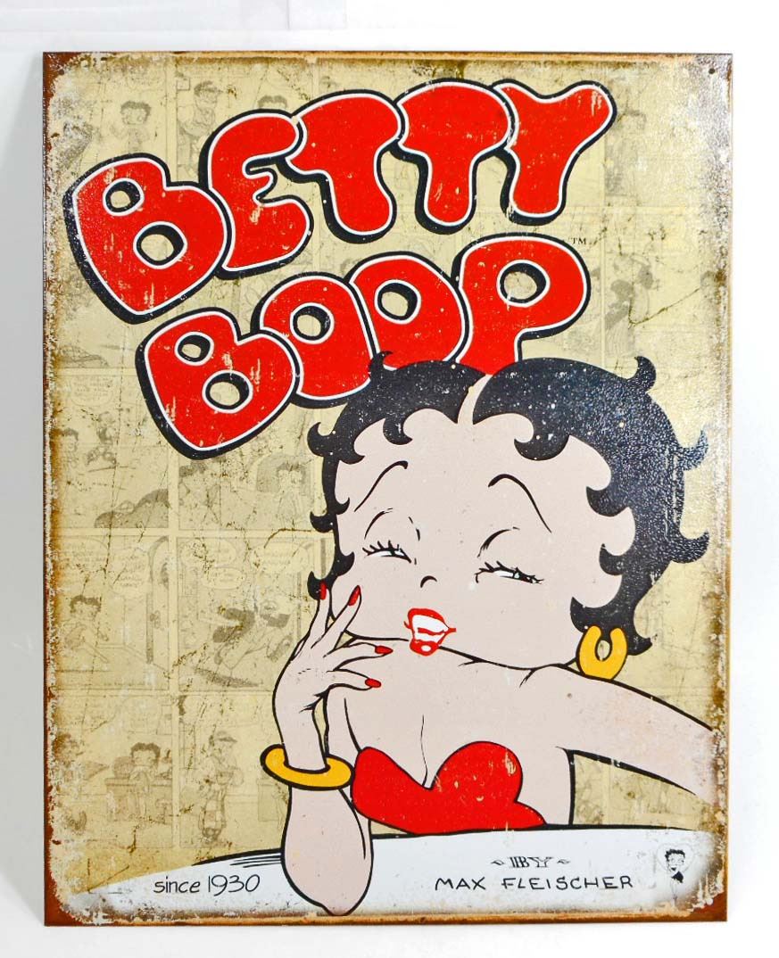 BETTY BOOP METAL SIGN