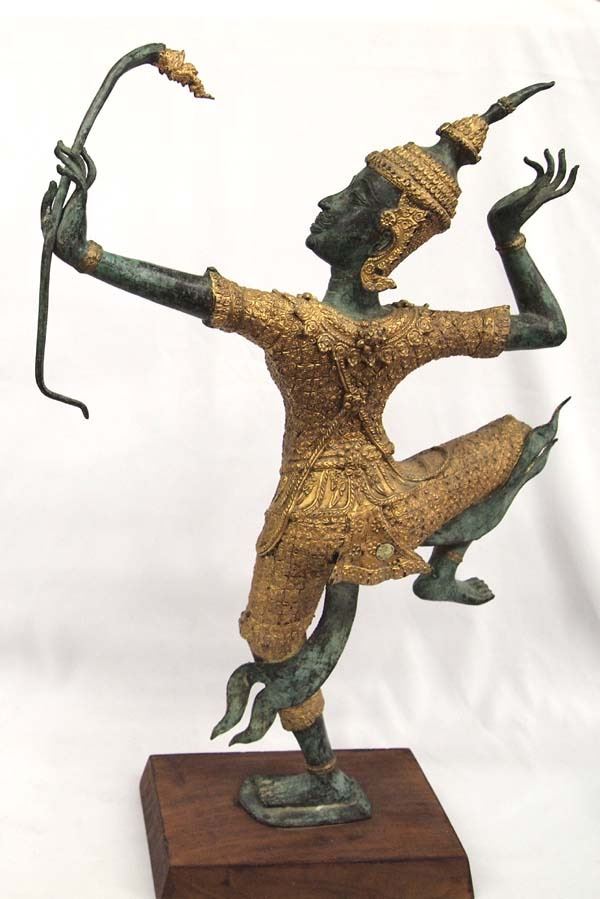 Thailand Prince Rama Bronze Dancer Statue