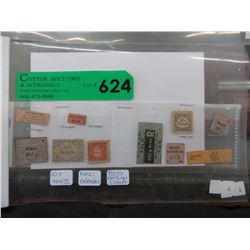 10 WWII Nazi food ration stamps