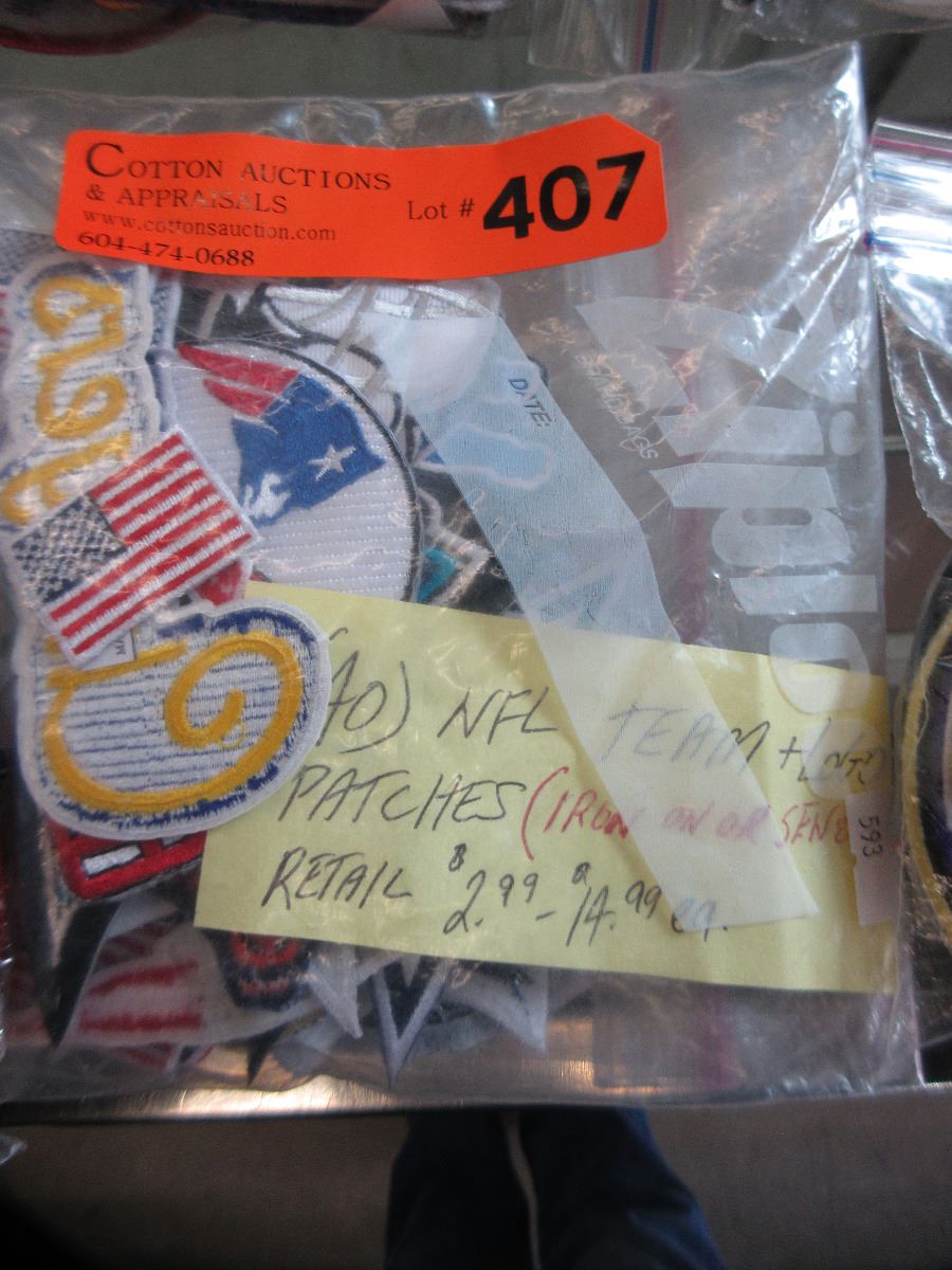 40 New NFL Team & Logo patches