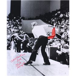 Bobby Knight Signed Indiana Hoosiers Infamous "Throwing Chair" 20x24 ...