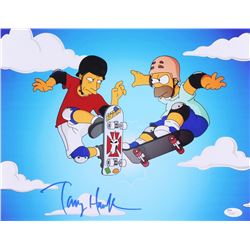 Tony Hawk Signed "The Simpsons" 11x14 Photo (JSA COA)