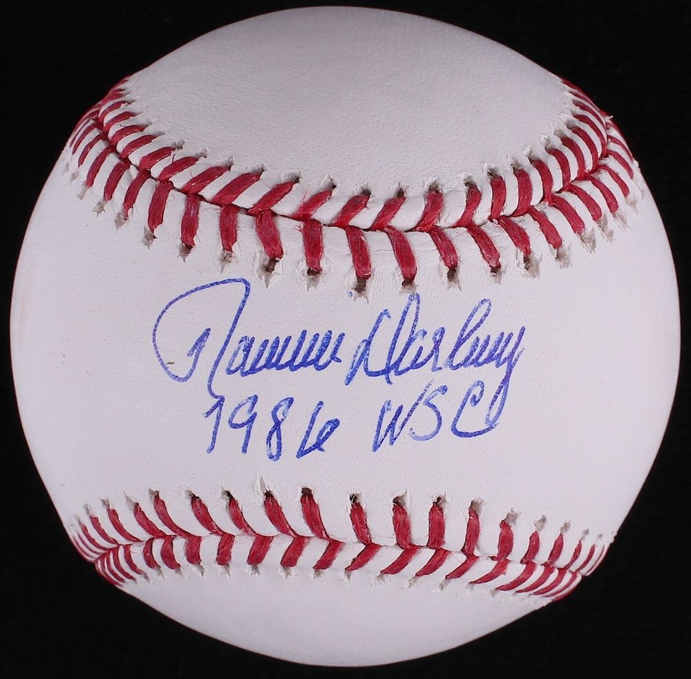Ron Darling Signed OML Baseball Inscribed "1986 WSC" (JSA COA)