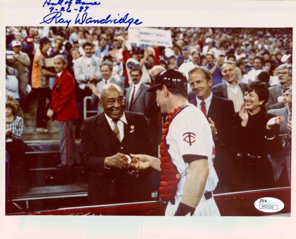 Ray Dandridge Signed 8x10 Photo Inscribed "Hall of Fame 7-26-87" (JSA COA)