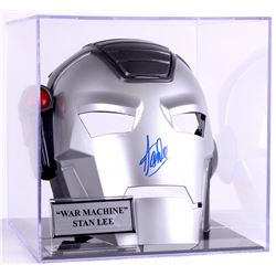 Stan Lee Signed Iron Man "War Machine" Marvel Mask with Display Case ...