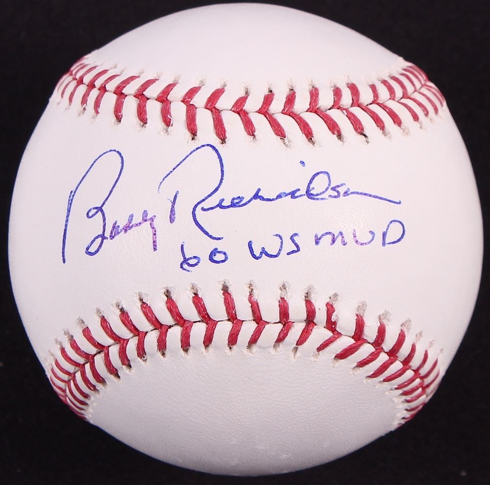 Bobby Richardson Signed OML Baseball Inscribed "60 WS MVP" (JSA COA)
