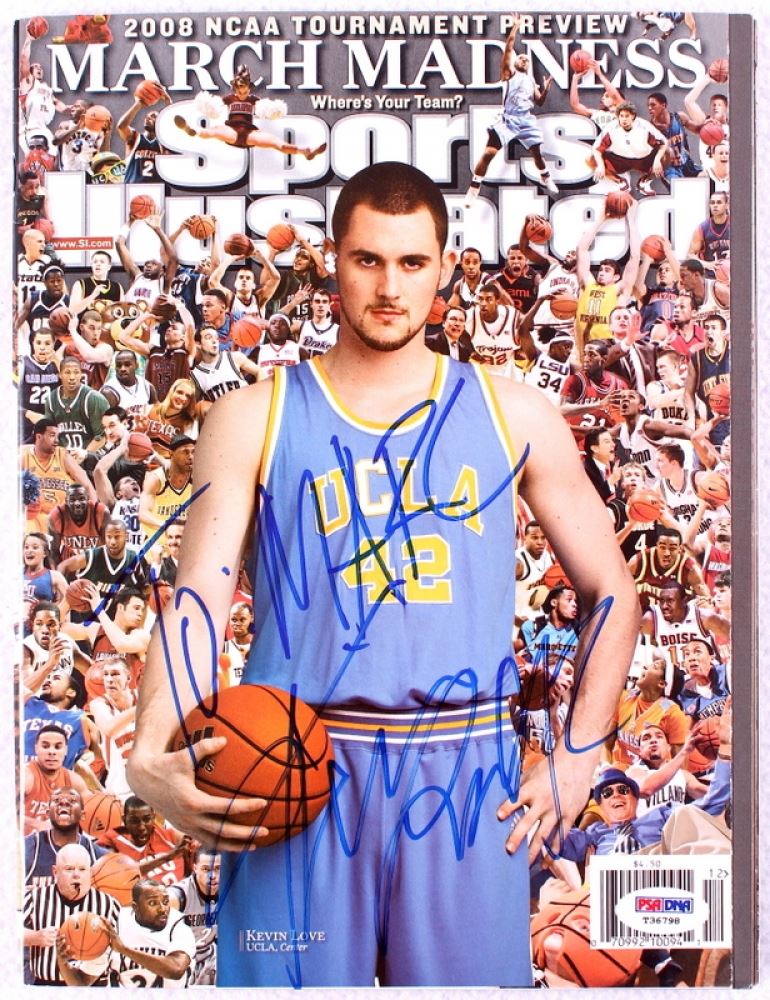Kevin Love Signed UCLA Sports Illustrated Magazine (PSA COA)