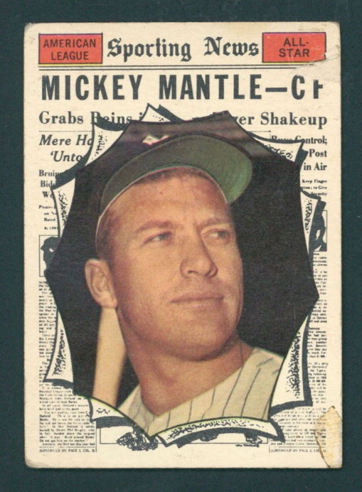 Mickey Mantle 1961 Topps All-Star #578 Baseball Card