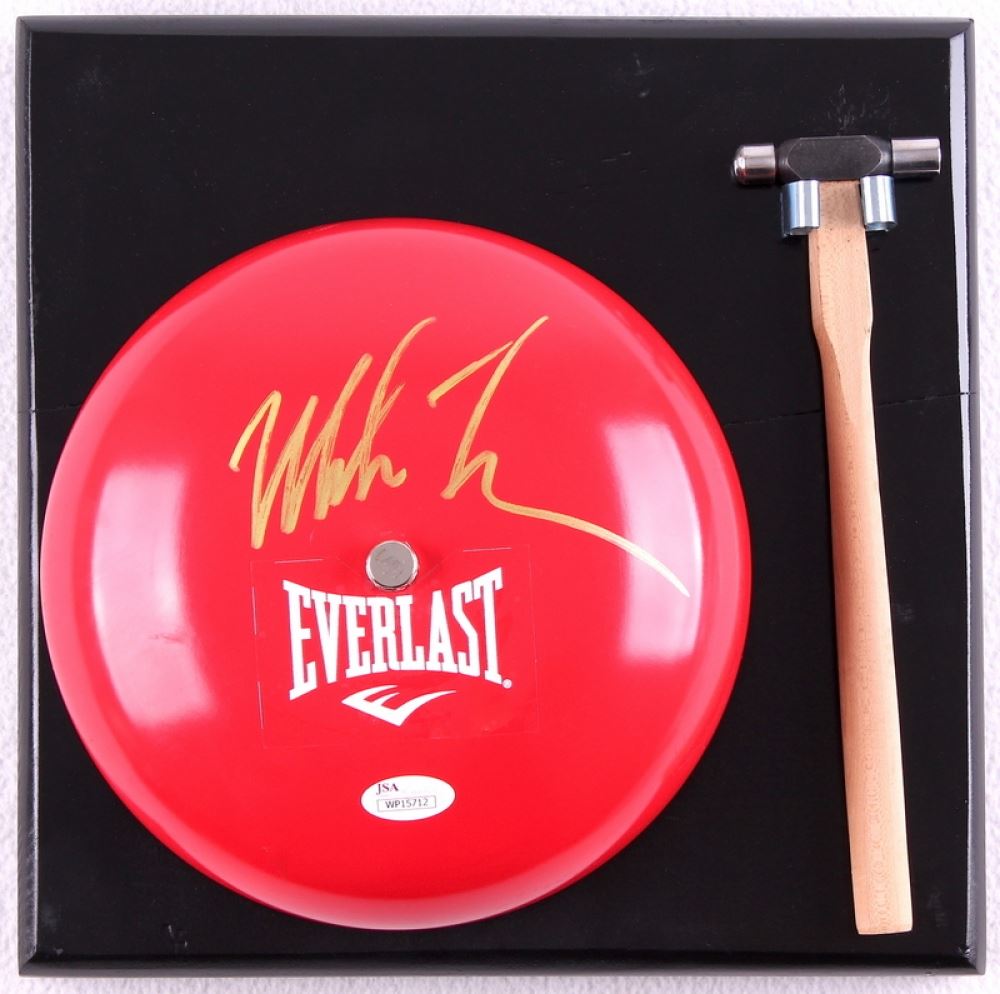 Mike Tyson Signed Authentic Full Size Everlast Boxing Bell (JSA COA)