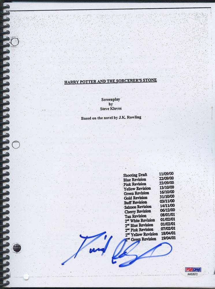 Daniel Radcliffe Signed "Harry Potter and the Sorcerer's Stone" Full ...