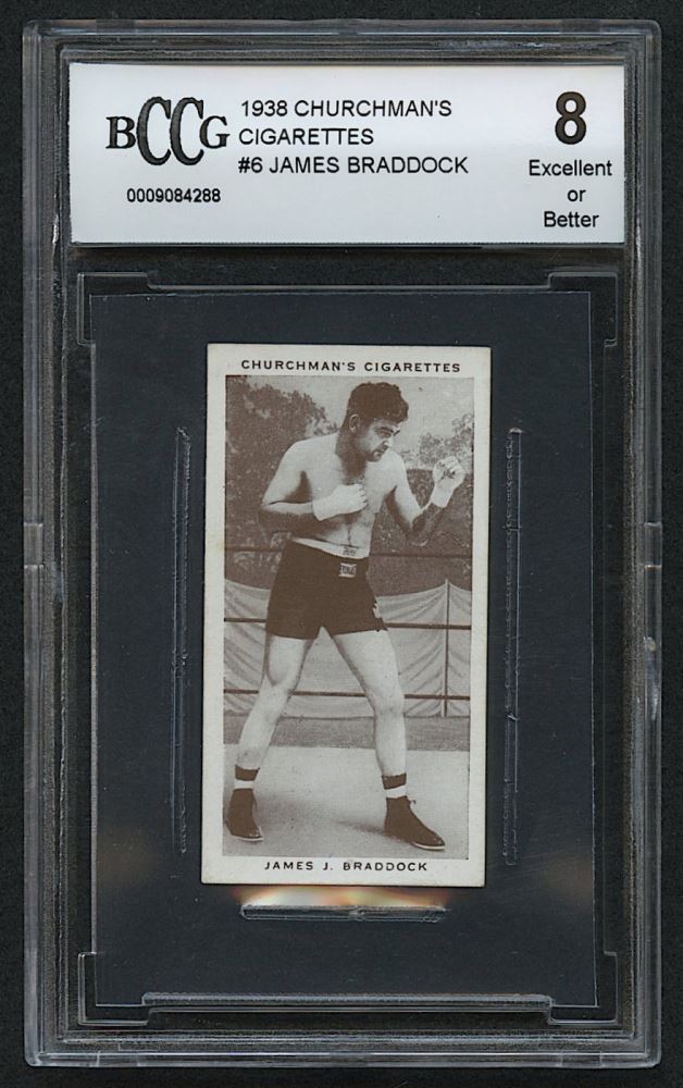 James "The Cinderella Man" Braddock 1938 Churchman's Cigarettes #6 (BCCG 8)