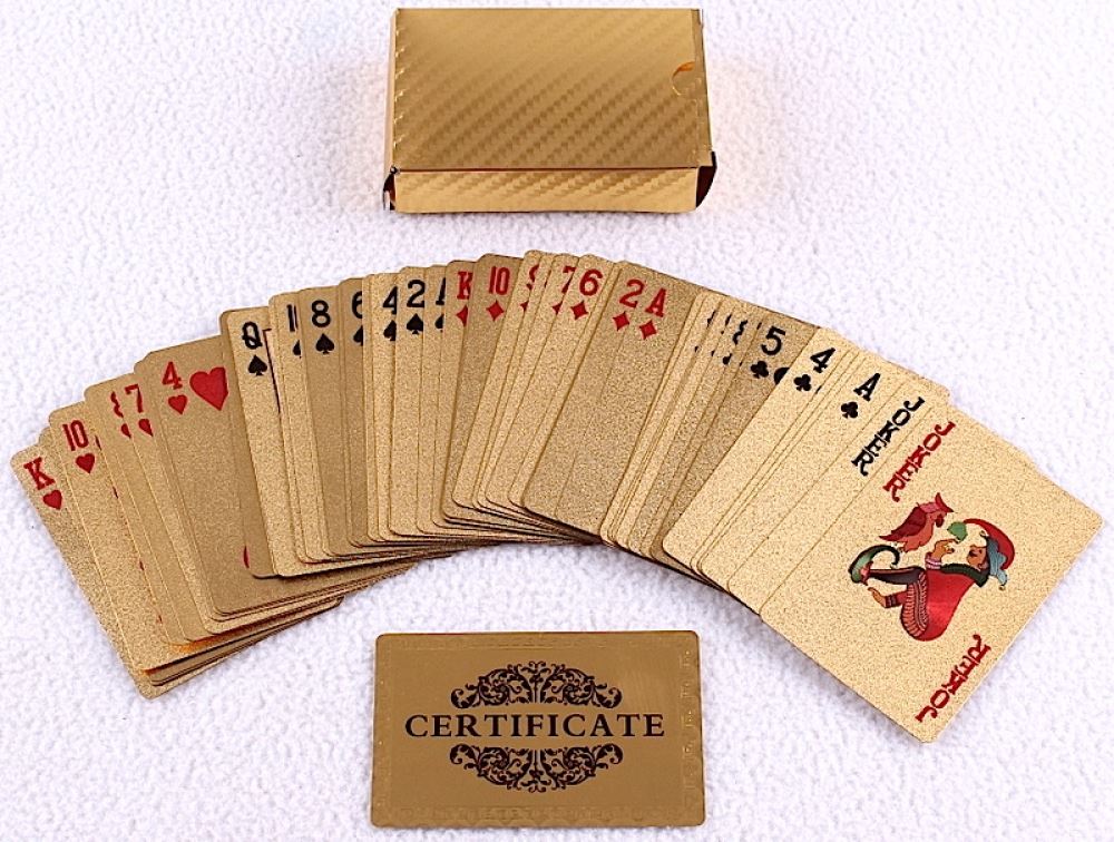 24k Gold Playing Cards Complete Set of (52) in Original Box