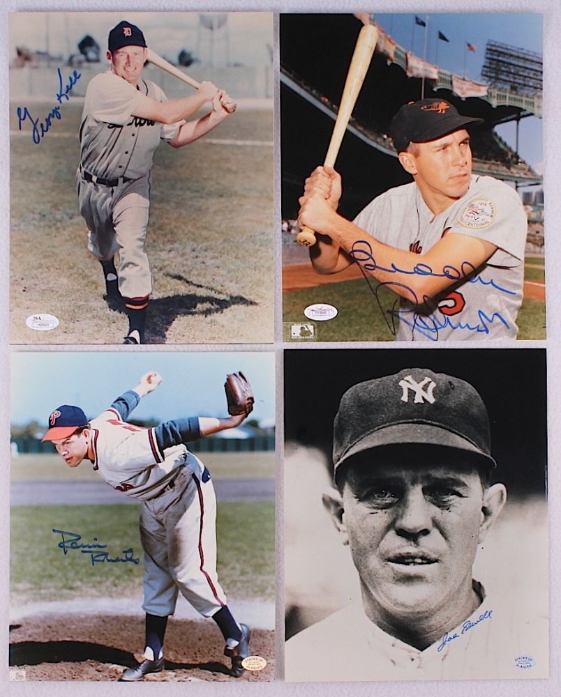 Lot of (4) Signed Baseball 8x10 Photos with Brooks Robinson, George ...