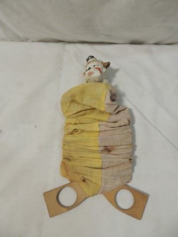 ANTIQUE VINTAGE 1800'S SCISSOR WOOD PUPPET