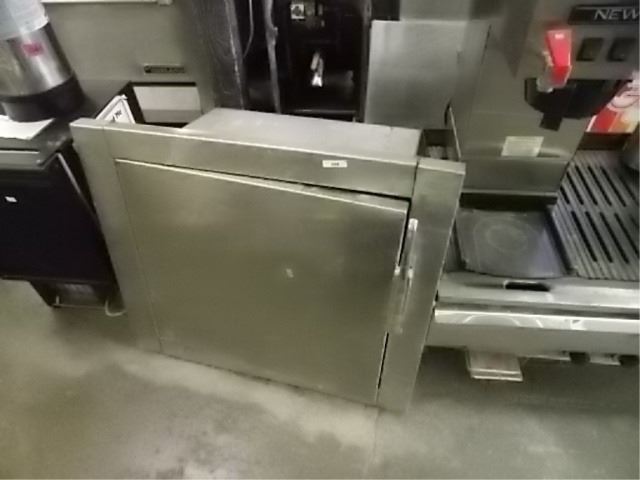 STAINLESS STEEL BOX - BRACKETS INSIDE TO HOLD TRAYS - COOLER OR WARMER ...
