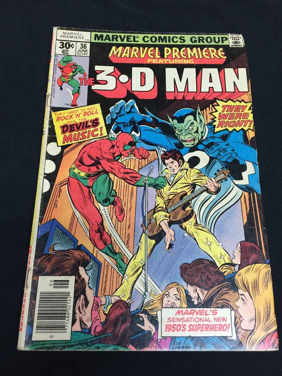 1977 Marvel 3-D Man Comic Book