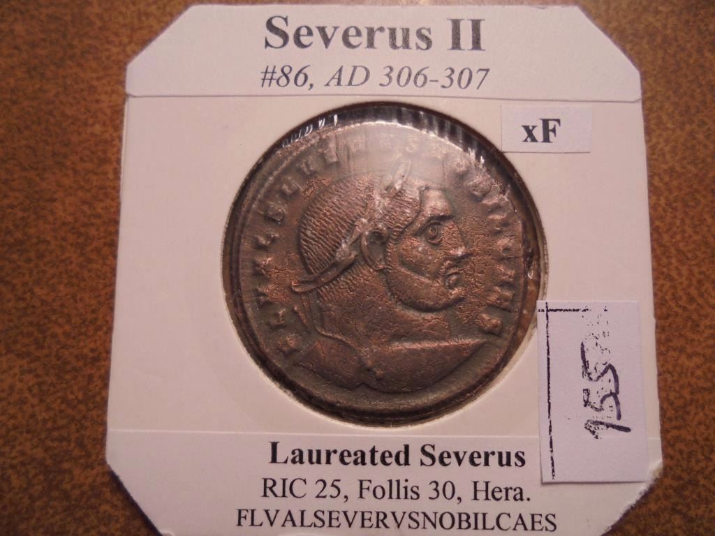306-307 A.D. SEVERUS II ANCIENT COIN XF