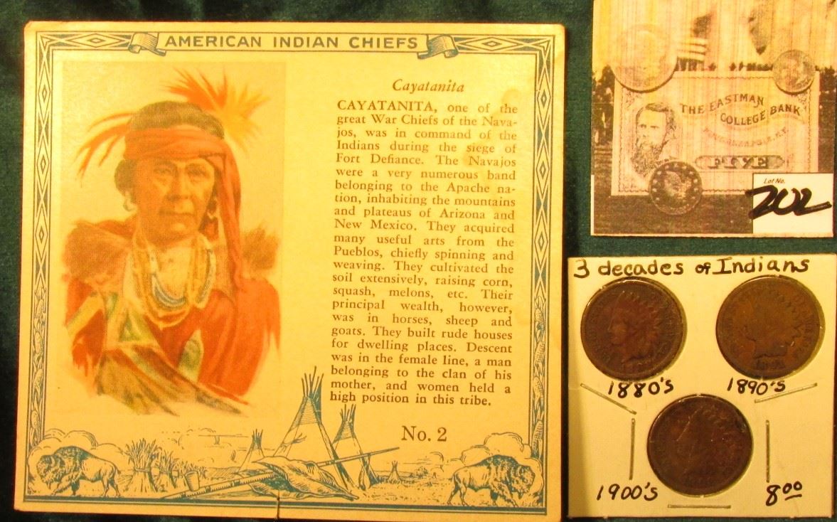 "Red Man Chewing Tobacco" Card depicting "Cayatanita" American Indian ...