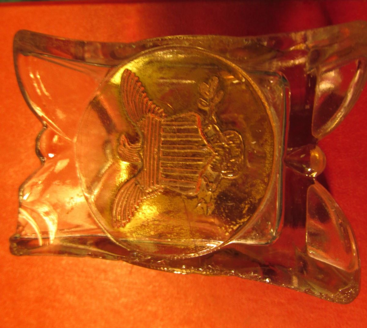 Rare "Gold Coin Glass" "1492 1892 Christopher Columbus", "Americus ...