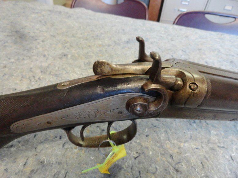 W H Hamilton Double Barrel Shot Gun 12 Gauge Damascus Belgium No ...