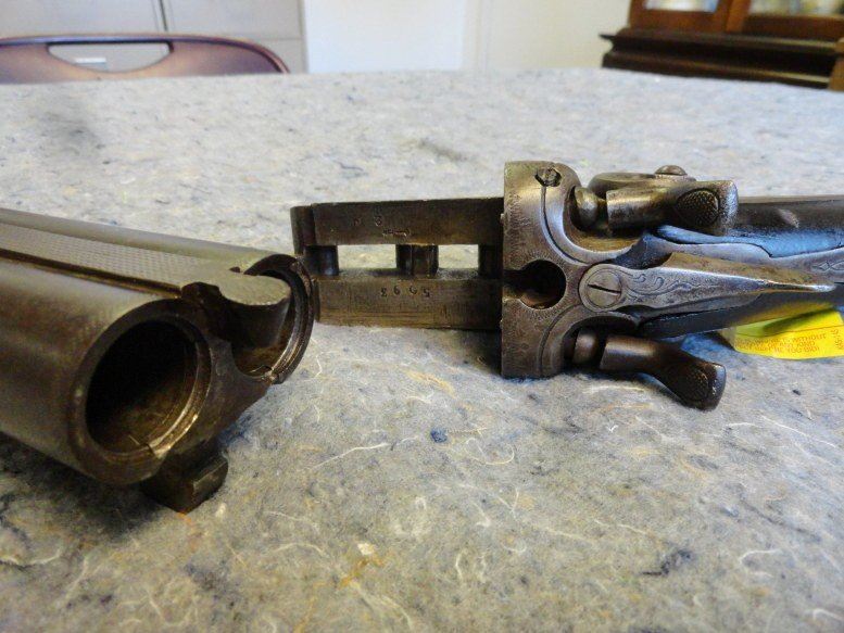 W H Hamilton Double Barrel Shot Gun 12 Gauge Damascus Belgium No ...