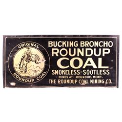 Original Roundup Coal Mining Company Sign