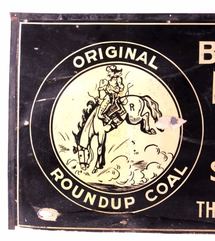 Original Roundup Coal Mining Company Sign