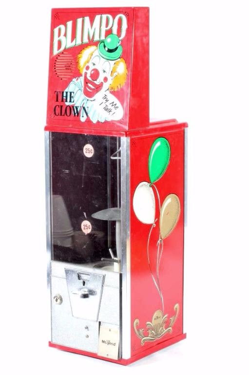 Vintage Blimpo The Clown Talking Vending Machine