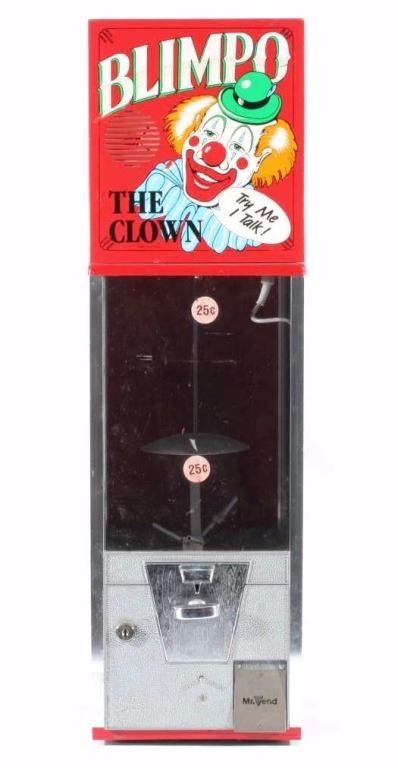 Vintage Blimpo The Clown Talking Vending Machine