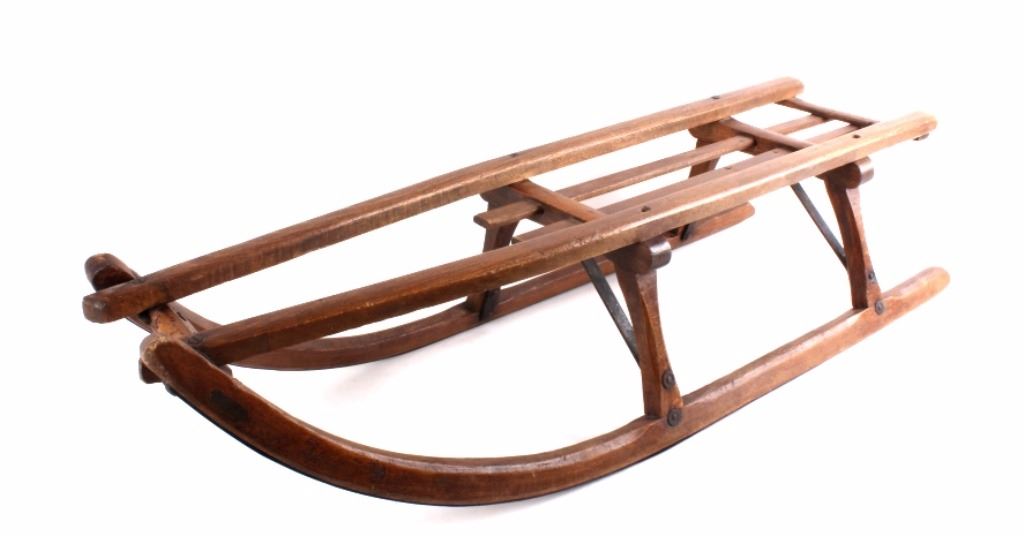 Antique Norwegian Sledge Wood Sled
