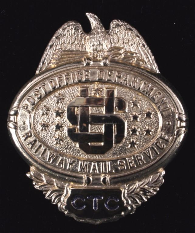 Post Office Department Railway Mail Service Badge