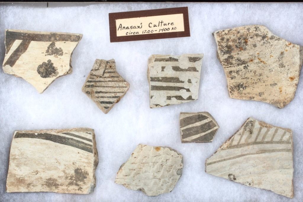 Ancient Anasazi Pottery Shards circa 1200-1400AD