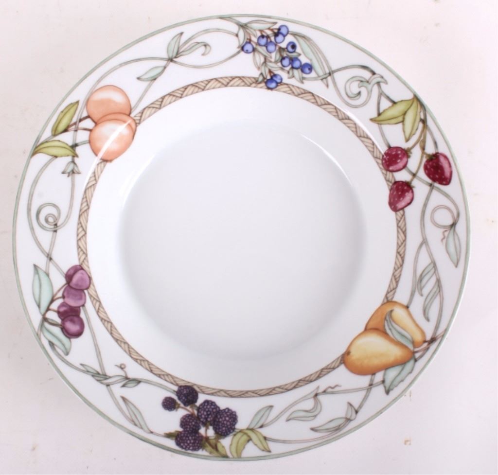 84 pcs Dansk Umbrian Fruits Dinnerware Set