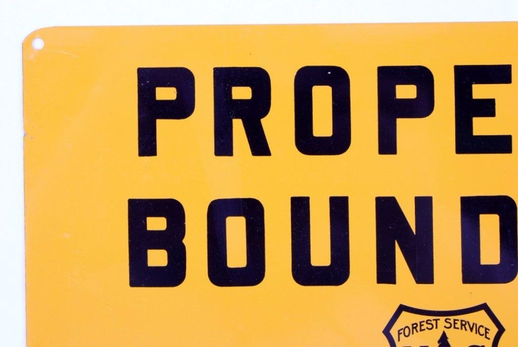 USFS National Forest Property Boundary Line Signs