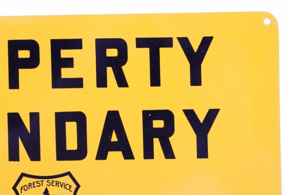 USFS National Forest Property Boundary Line Signs