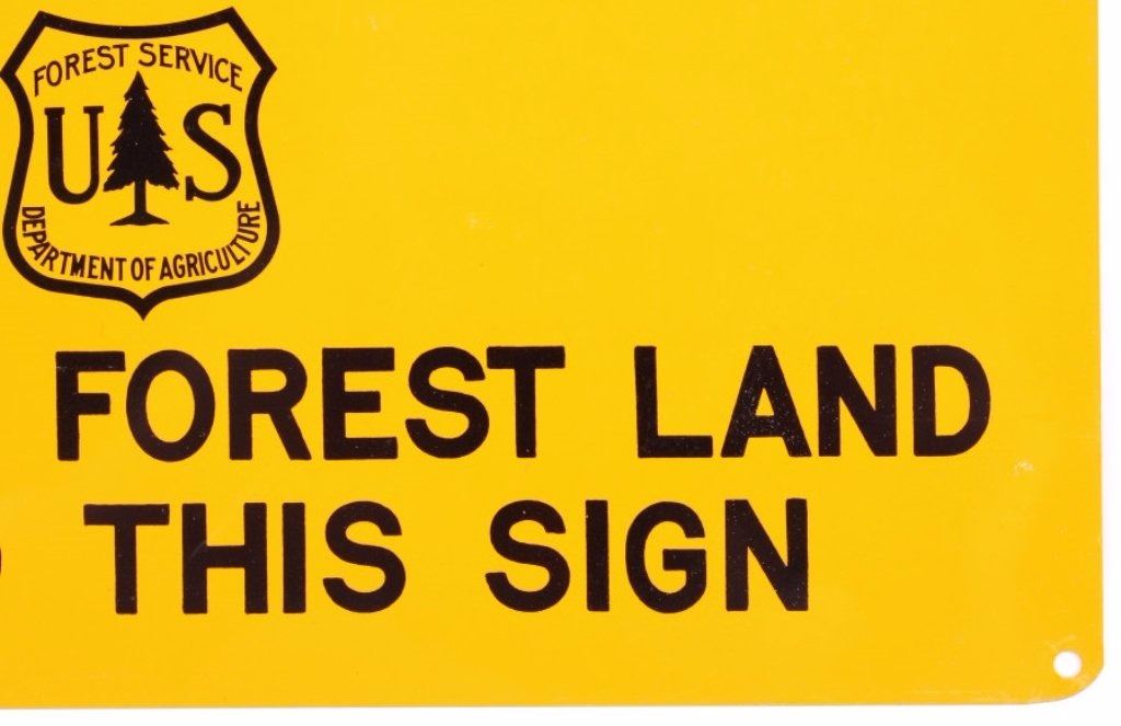 USFS National Forest Property Boundary Line Signs