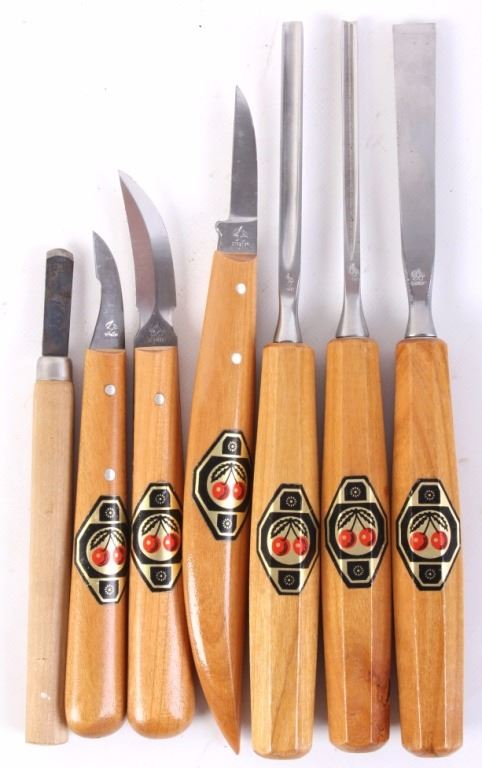 Kirschen (Two Cherries) German Wood Carving Set