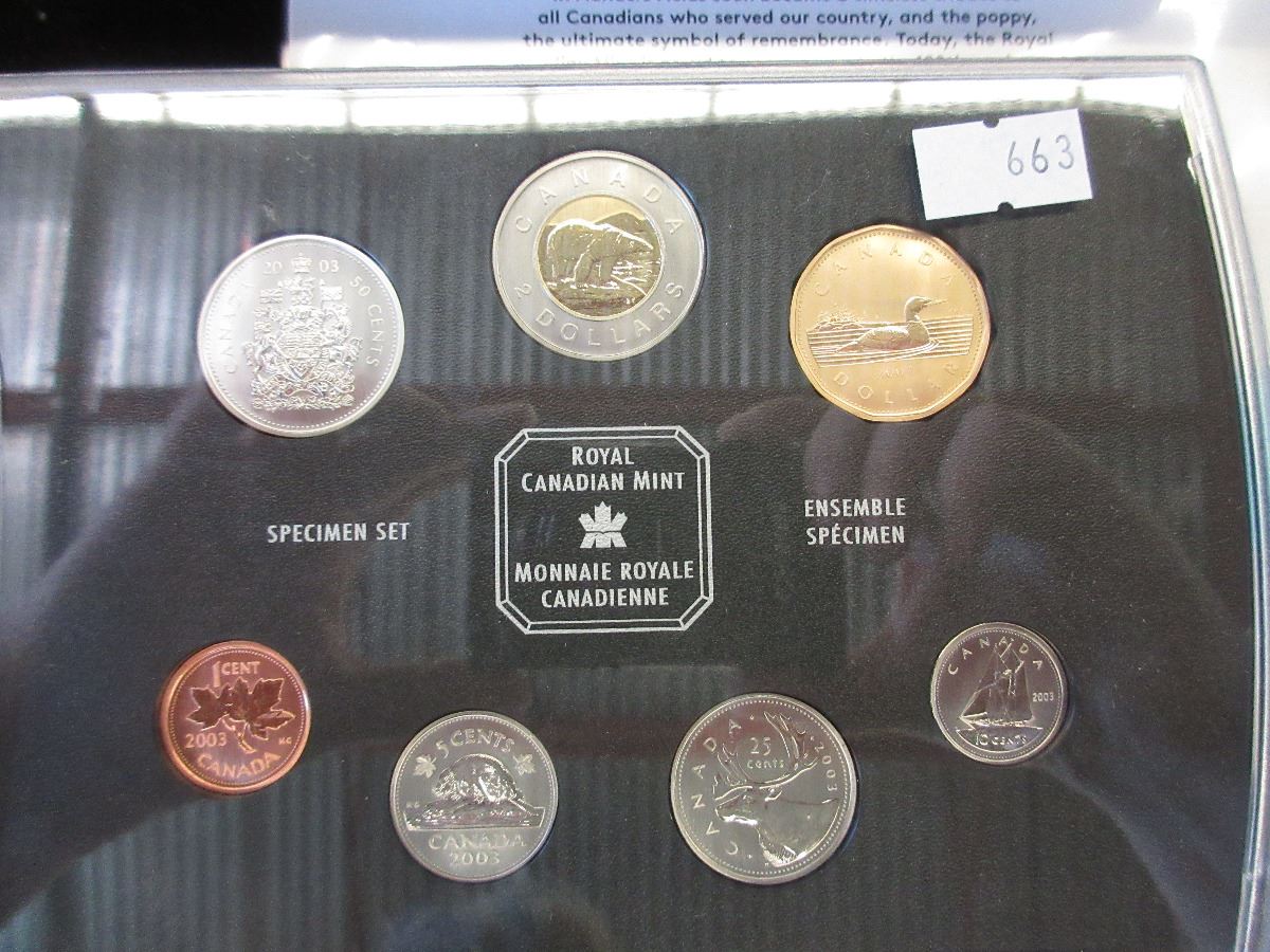 2003 Royal Canadian Mint Specimen set