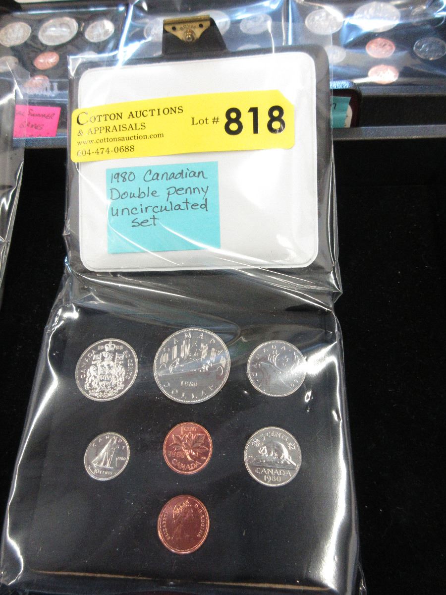 1980 Canadian Double Penny Coin Set